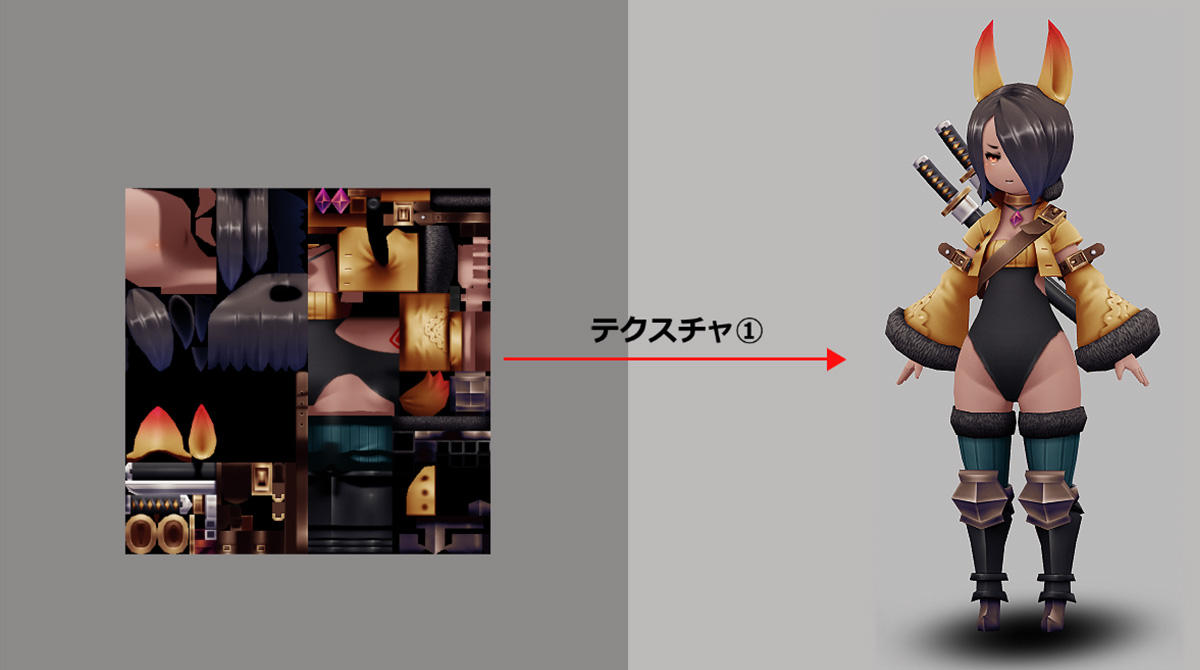 [B! 3DCG] 第3回：素体モデル完成まで（UV展開とテクスチャ作成）